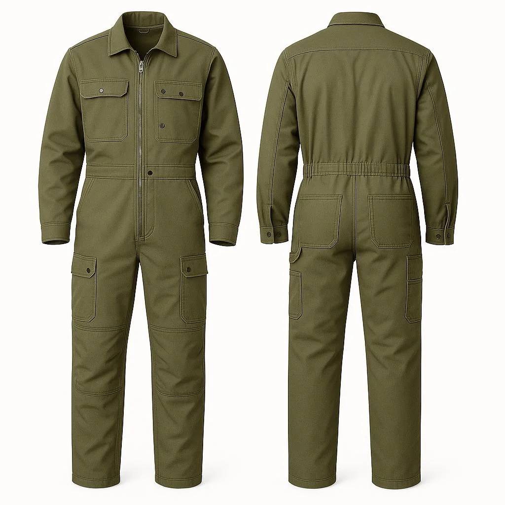 WK-026 Utility Zip Work Coverall - Mustanco International